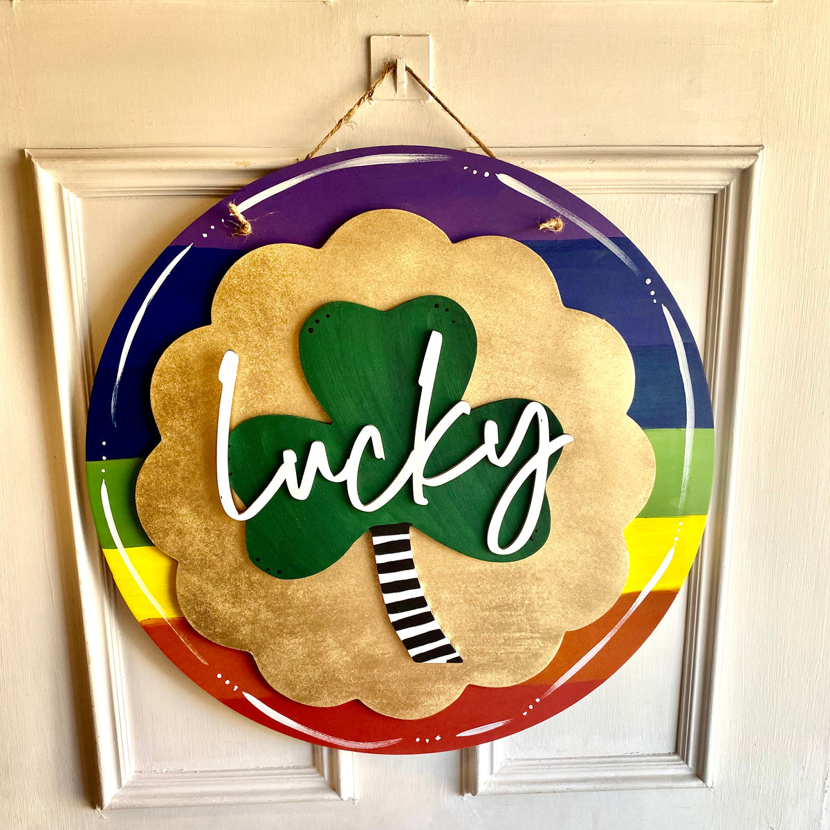 Lucky Charm Door Hanger- Saint Patrick’s Day – Whims & Wishes