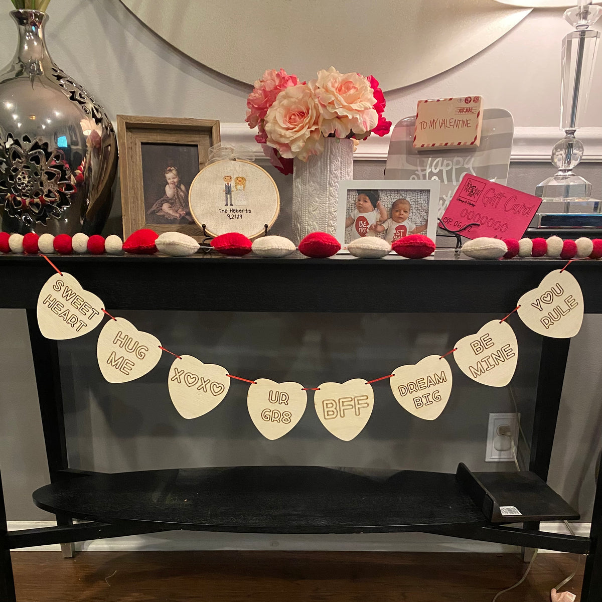 Valentine’s Day DIY Candy Hearts Banner Kit – Whims & Wishes