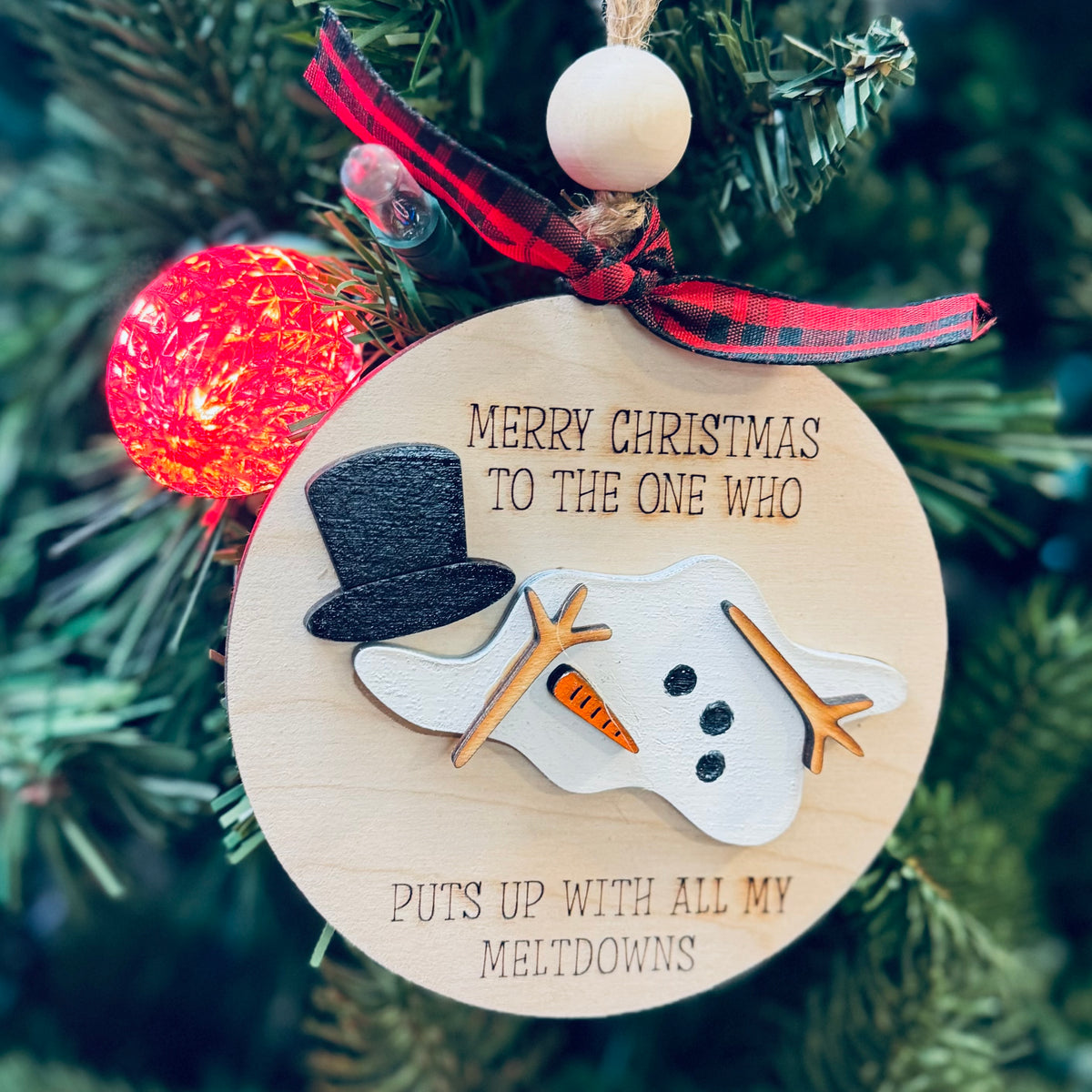 Snowman Meltdown Ornament – Whims & Wishes