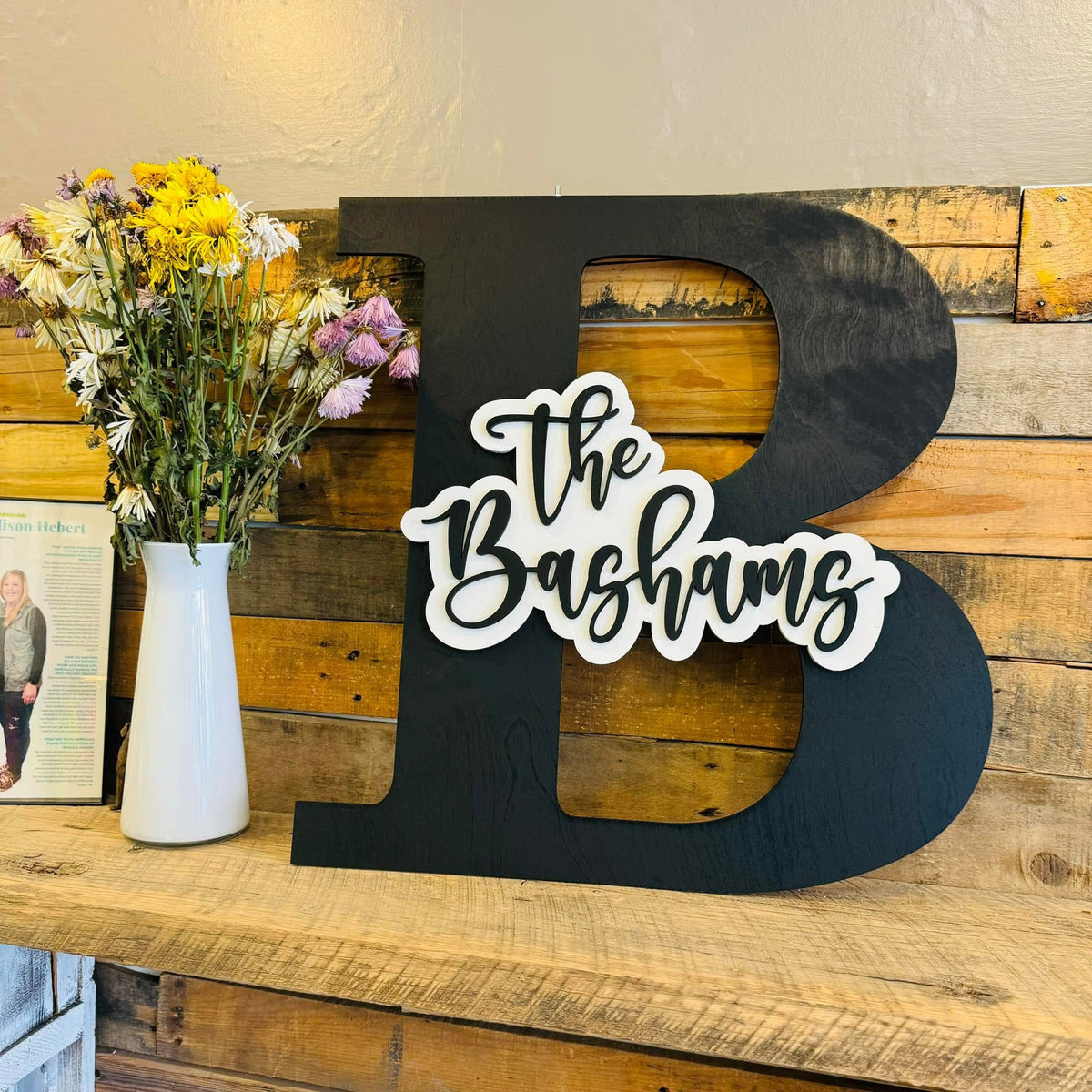 Letter with Barrel Sign Overlay – Whims & Wishes