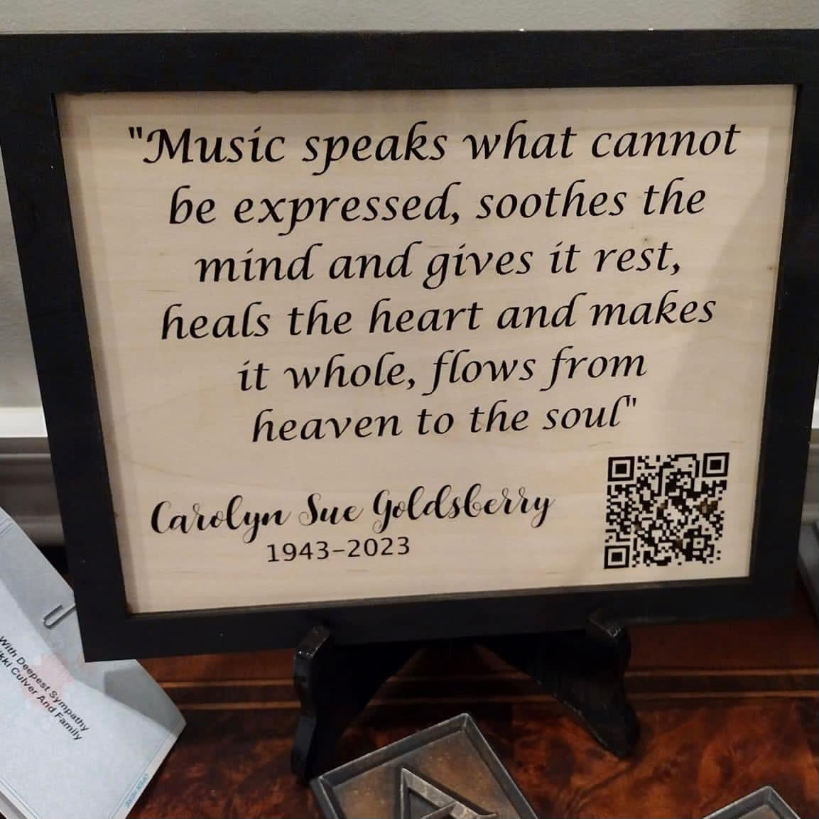 QR Code VoiceMessage with Handwriting: 8”x10” – Whims & Wishes